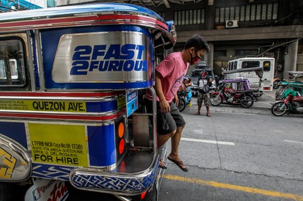 Man Gets Off Jeepney Manila Philippines Editorial Stock Photo - Stock ...