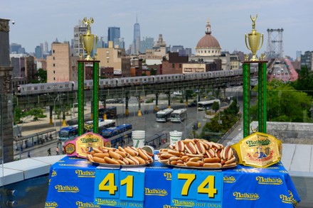 Hot Dog Trophies On Display Weigh Editorial Stock Photo - Stock Image ...