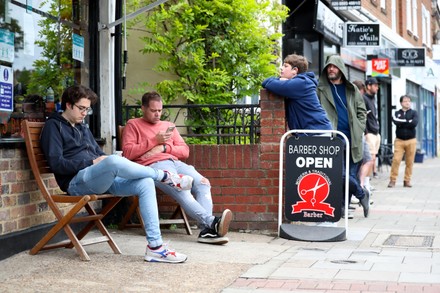 Barbers Shop Twickenham Generates Queue They Editorial Stock Photo ...