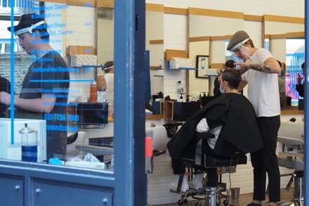 Englands Salons Barbers Reopen Editorial Stock Photo - Stock Image ...
