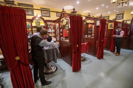 __COUNT__ Geo F Trumper barbers reopen, London, UK - 04 Jul 2020 Stock ...