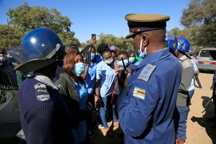 Zimbabwe nurses protest over salary increase, Harare - 06 Jul 2020 ...