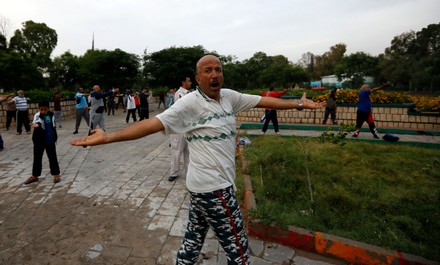 Yemenis Perform Swedish Exercises Public Park Editorial Stock Photo ...