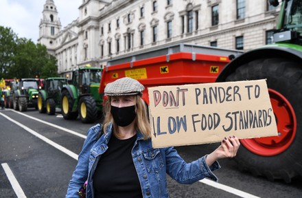 Save British farming protest in London, United Kingdom - 08 Jul 2020 ...