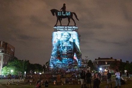 Art Projected On Robert E Lee Editorial Stock Photo - Stock Image ...