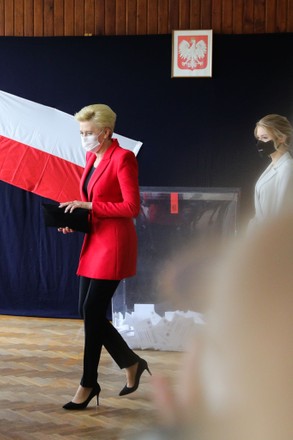 Polands First Lady Agata Kornhauserduda Seen Editorial Stock Photo ...