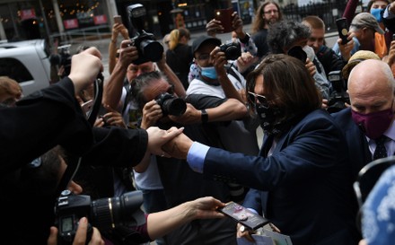 Us Actor Johnny Depp R Wears Editorial Stock Photo - Stock Image ...
