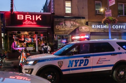 Police Officers 114th Precinct Seen Patrolling Editorial Stock Photo ...