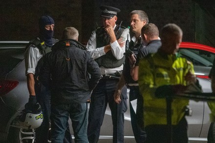 Emergency Service Personal Meet Discuss Ongoing Editorial Stock Photo ...