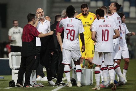 Milans Players Take Cooling Break During Editorial Stock Photo - Stock ...