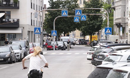 Traffic Signs Point Zebra Crossing Crossing Editorial Stock Photo ...
