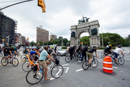 Black Lives Matter Protesters On Bicycle Editorial Stock Photo - Stock ...