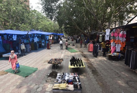 Empty View Janpath Market On July Editorial Stock Photo - Stock Image ...