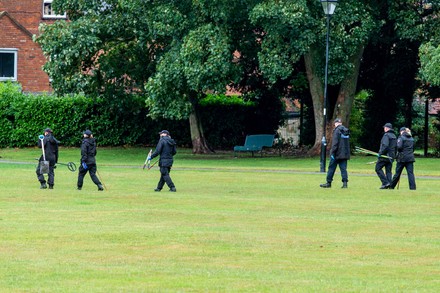 Police Search Team Walks Across Elms Editorial Stock Photo - Stock ...