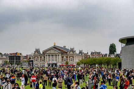 Black Lives Matter protest, Amsterdam, The Netherlands - 25 Jul 2020 ...