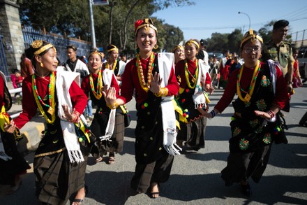 Magar Community Womans Dance Traditional Attire Editorial Stock Photo ...