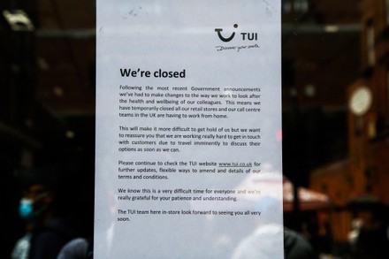 Notice On Window Tui Store On Editorial Stock Photo - Stock Image ...