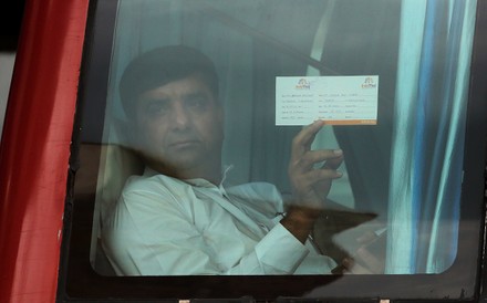 Mla Shows His Boarding Pass Window Editorial Stock Photo - Stock Image ...