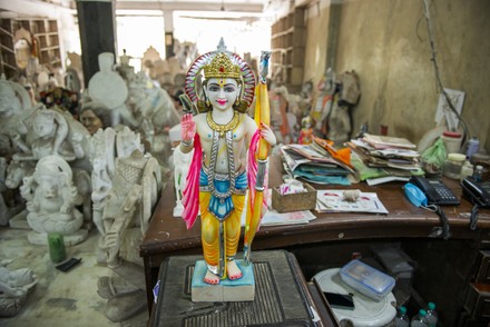 Stone Statue Lord Rama Carved Elegance Editorial Stock Photo - Stock ...