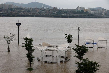 View Han River Overflowing Banks Seoul Editorial Stock Photo - Stock ...