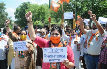 Bharatiya Janata Yuva Morcha Bjym Demonstrators Editorial Stock Photo ...