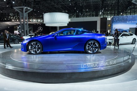 Lexus Lc500 Lc Structural Blue Coupe Editorial Stock Photo - Stock ...