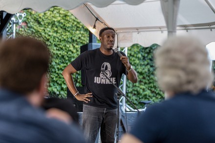 Standup Comedian Nathan Caton Plays Comedy Editorial Stock Photo ...