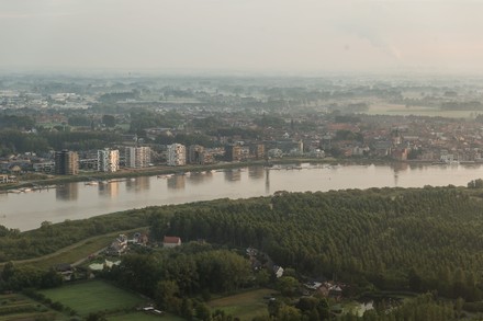 Temse Along Scheldt Schelde Escaut River Editorial Stock Photo - Stock ...