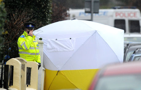 Forensics Police Outside House Today Tuesday Editorial Stock Photo ...
