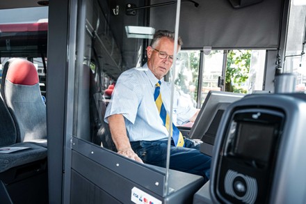 Called Cough Screen Bus Eindhoven Netherlands Editorial Stock Photo ...