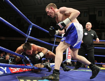 Boxing, York Hall, Bethnal Green, London, UK - 20 Feb 2009 Stock ...