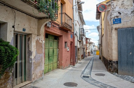 Empty Streets Medrano La Rioja Spain Editorial Stock Photo - Stock ...