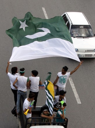 People Wave National Flag They Celebrate Editorial Stock Photo - Stock ...