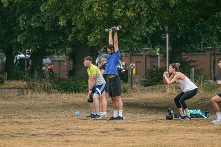 People Trying Get Fit By Lifting Editorial Stock Photo - Stock Image ...