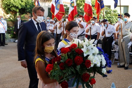 French President Emmanuel Macron Lays Wreath Editorial Stock Photo ...