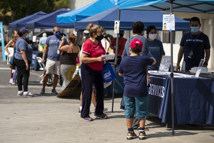 Back to School Ressource Fair in Sylmar, USA - 17 Aug 2020 Stock ...