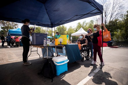 Back to School Ressource Fair in Sylmar, USA - 17 Aug 2020 Stock ...