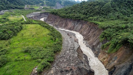 Aerial View Coca River Large Erosive Editorial Stock Photo - Stock ...