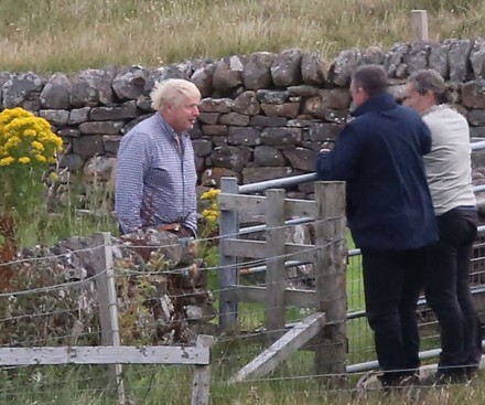 exclusive - boris johnson on holiday scotland Stockfotos (Exklusiv ...
