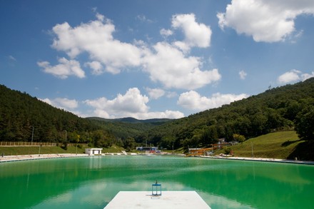 General View Empty Germia Swimming Pool Editorial Stock Photo - Stock ...