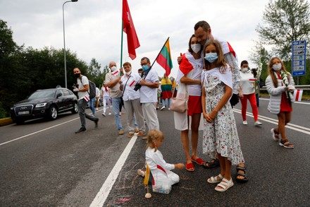 __COUNT__ Human chain protest in Lithuania, Medininkai - 23 Aug 2020 ...