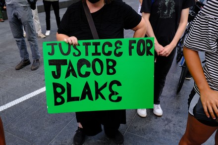 Justice For Jacob Blake protest, New York, USA - 24 Aug 2020 Stock ...