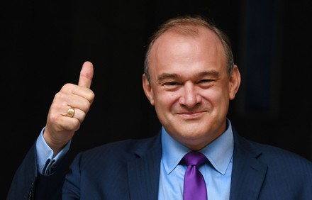 Sir Ed Davey Reacts After Being Editorial Stock Photo - Stock Image ...