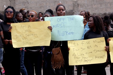 People Attend Peaceful Antirape Protest Front Editorial Stock Photo ...