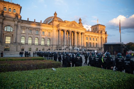 After Demonstrators Had Overcome Police Barriers Editorial Stock Photo ...