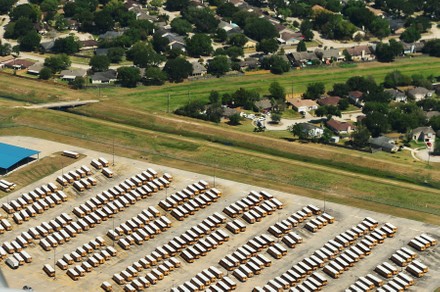 Bird Eye View Fleet School Buses Editorial Stock Photo - Stock Image ...
