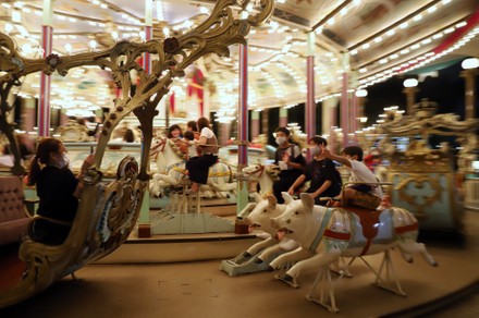 People Enjoy Ride Worlds Oldest Carousel Editorial Stock Photo - Stock ...