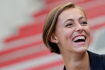 BELGIAN SPRINTER RANI ROSIUS LAUGHS BEFORE Editorial Stock Photo ...