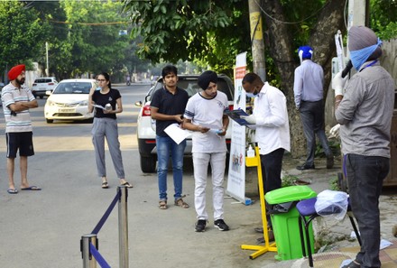 Exam Official Checks Documents Candidate Appearing Editorial Stock ...