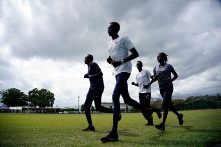 Lr South Sudans Olympic Team Members Editorial Stock Photo - Stock ...